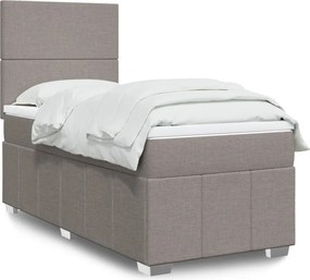 Box spring postel s matrací taupe 100 x 200 cm textil 3293876
