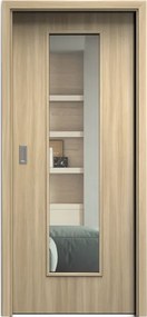 SAPELI ELEGANT KOMFORT M55 - CPL LAMINÁT - POSUVNÉ DVEŘE VČ. ZÁRUBNĚ - dub Hikari Průchozí šířka (cm): 80, Průchozí výška (cm): 197