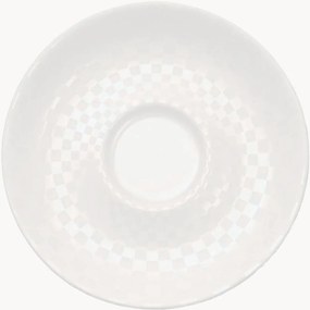 Sada podšálků z kostního porcelánu Cross White, 6 dílů