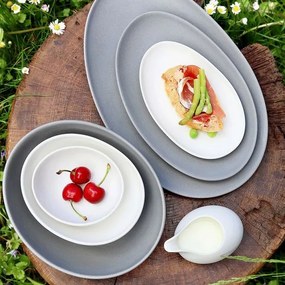 TESCOMA Talíř servírovací FANCY HOME Stones 17 cm, šedý