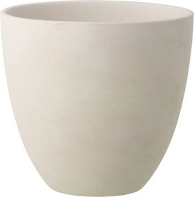 Bílý antik keramický obal na květináč Larigge L - Ø 30*29 cm