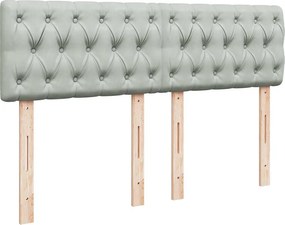 Box spring postel s matrací světle šedá 160x200 cm samet 3287788