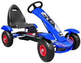 Dětská šlapací formule Gokart Modrá