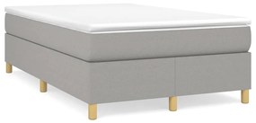 Box spring postel s matrací světle šedá 120x190 cm textil,  3269690