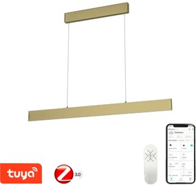 Led světlo immax neo liston smart závěsné svítidlo 118cm 18w zlaté zigbee 3.0