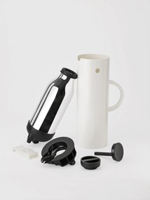 Stelton Vakuová termokonvice EM77 Sand 1 l, krémová barva, sklo, kov, plast