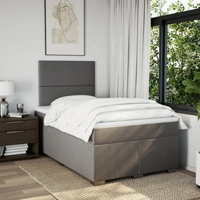 Box spring postel s matrací taupe 120x200 cm textil 3292752