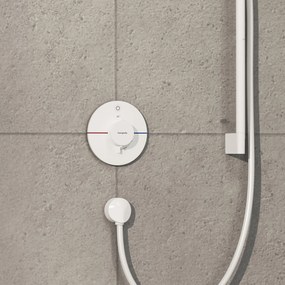 Hansgrohe ShowerSelect Comfort S, termostat pod omítku pro 1 spotřebič, bílá matná, HAN-15553700