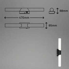 Briloner 2111-115 - LED Koupelnové osvětlení zrcadla LED/11W/230V IP44