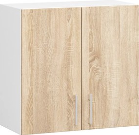 Závěsná kuchyňská skříňka Lima W60 580 bílá/dub sonoma
