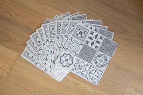 D-c-fix Podlahové samolepící čtverce - Kostky šedobílé rozměr 30,5x30,5 cm, balení 11ks, 2745061