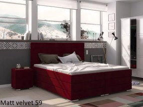 Vysoká postel Torino 230x200 cm - výběr barev