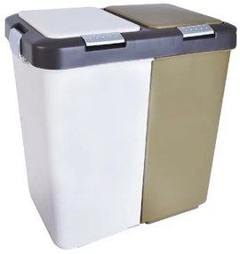 Koš odpadkový na tříděný odpad DUO DUST 40 L