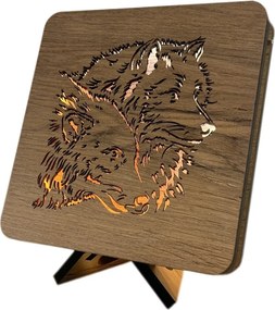 Li-Go "Vlci" lampa 19x19 cm provedení povrchu: dub