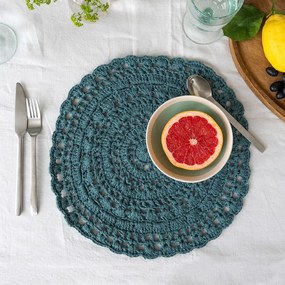 Prostírání s příměsí bavlny ø 35 cm Crochet – Rex London