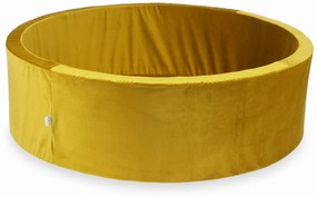 Mimii Suchý bazének bez kuliček kulatý, samet žlutá Rozměr: 115x40 cm