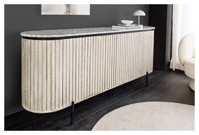 Massive home | Komoda ADLON 170 cm s mramorovou deskou - mangové dřevo