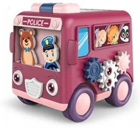 Veselý autobus Policie s ozubenými kolečky - Tulimi, bordó