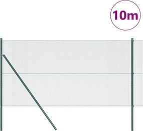 Zemní upevnění svařované drátěné ploty 10 x 1,2 m Zelená 3351694