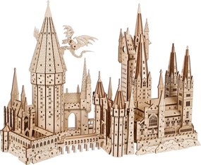 Hračka Ugears 3D dřevěné mechanické puzzle Hrad Bradavice, Harry Potter [6950386]