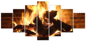 Obraz - Oheň (210x100 cm)