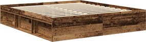 Rám postele bez matrace Staré dřevo 180x200cm Technické dřevo 3328861
