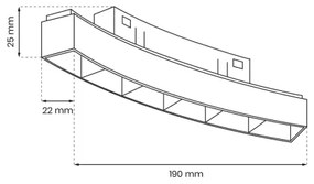 LED Svítidlo do lištového systému MAGNETIC TRACK LED/6W/48V 4000K černá