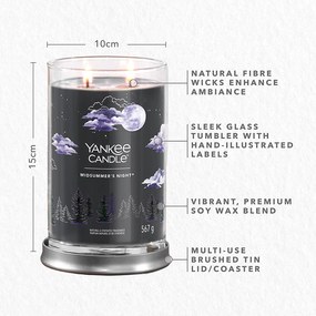 Yankee Candle vonná svíčka Signature Tumbler ve skle velká Midsummer’s Night®  567 g