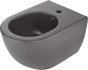 Deante Peonia, závěsný bidet 51x36 cm Rimfree, antracitová-titanium, CDE_DBPW