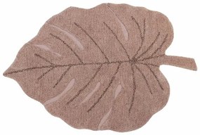 Lorena Canals bavlněný koberec list - růžový Monstera