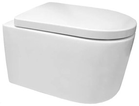 Mereo WC závěsné kapotované, RIMLESS, 495x360x370, keramické, vč. sedátka CSS115SN VSD84S2