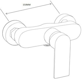 Mexen Royo sprchová sada DQ72, chrom - 72204DQ72-00