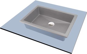 Deante Correo, granitové umyvadlo 500x350x140 mm, šedá metalíza, DEA-CQR_SU5U