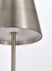 BIZZOTTO Zahradní stolní LED lampa ETNA 38 cm stříbrná 0827766