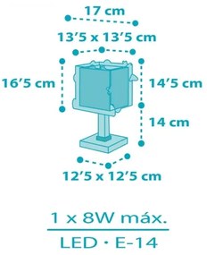 Dalber 63351N - LED Dětská lampička ROCKET 1xG4/4W/230V pestrobarevná