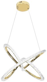 Toolight Moderní LED osvětlení Double Circle G035-CP zlaté