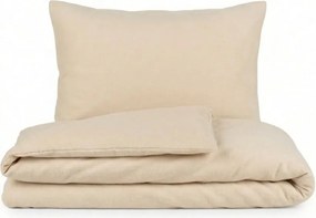 Kvalitex Flanelové povlečení béžové 1x 220/200, 2x 70/90cm