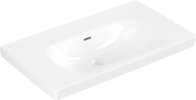 Villeroy & Boch Skyla - Umyvadlo 80x46 cm, s přepadem, bez otvoru pro baterii, CeramicPlus, Stone White 5A5182RW