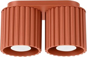 Kovové bodové svítidlo v terakotové barvě 10x21 cm Zora – Sollux