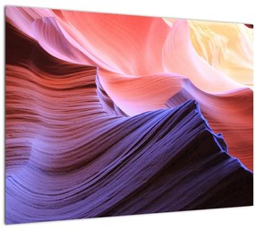 Skleněný obraz - barevný písek (70x50 cm)