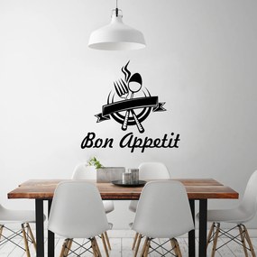 Samolepka na zeď - Bon Appetit (60x56 cm) - PopyDesign