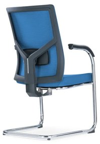Dalenor Konferenční židle Snow (SET 2 ks), textil, tmavě modrá