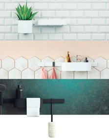 Hansgrohe WallStoris, odkládací polička hluboká, černá matná, HAN-27912670