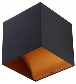 Designové nástěnné svítidlo Mars černé/zlaté