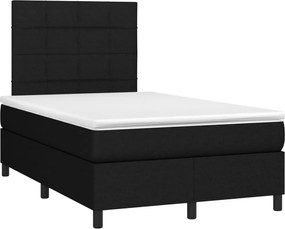 Box spring postel s matrací černá 120x190 cm textil 3269883
