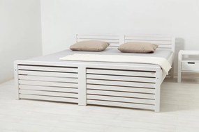 Gazel Zvýšená manželská postel Thomas 180x200 SMRK / BOROVICE - Přírodní
