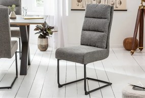 Židle / konzola Comfort šedá strukturovaná tkanina