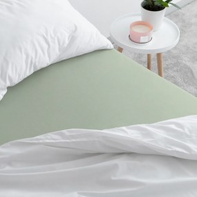 Goldea jersey elastické prostěradlo - šalvějové 160 x 200 cm