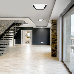 Stropní LED svítidlo Quadro, 1x LED 38w, 3000-6000k, b, s ovladačem