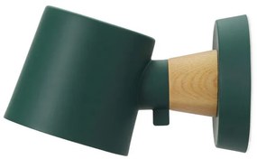 Normann Copenhagen Nástěnná lampa Rise Hardwired, petrol green 502038